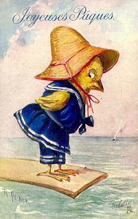 I'm thinking of a....: Vintage Easter Greeting Cards - Bizarre and Strange